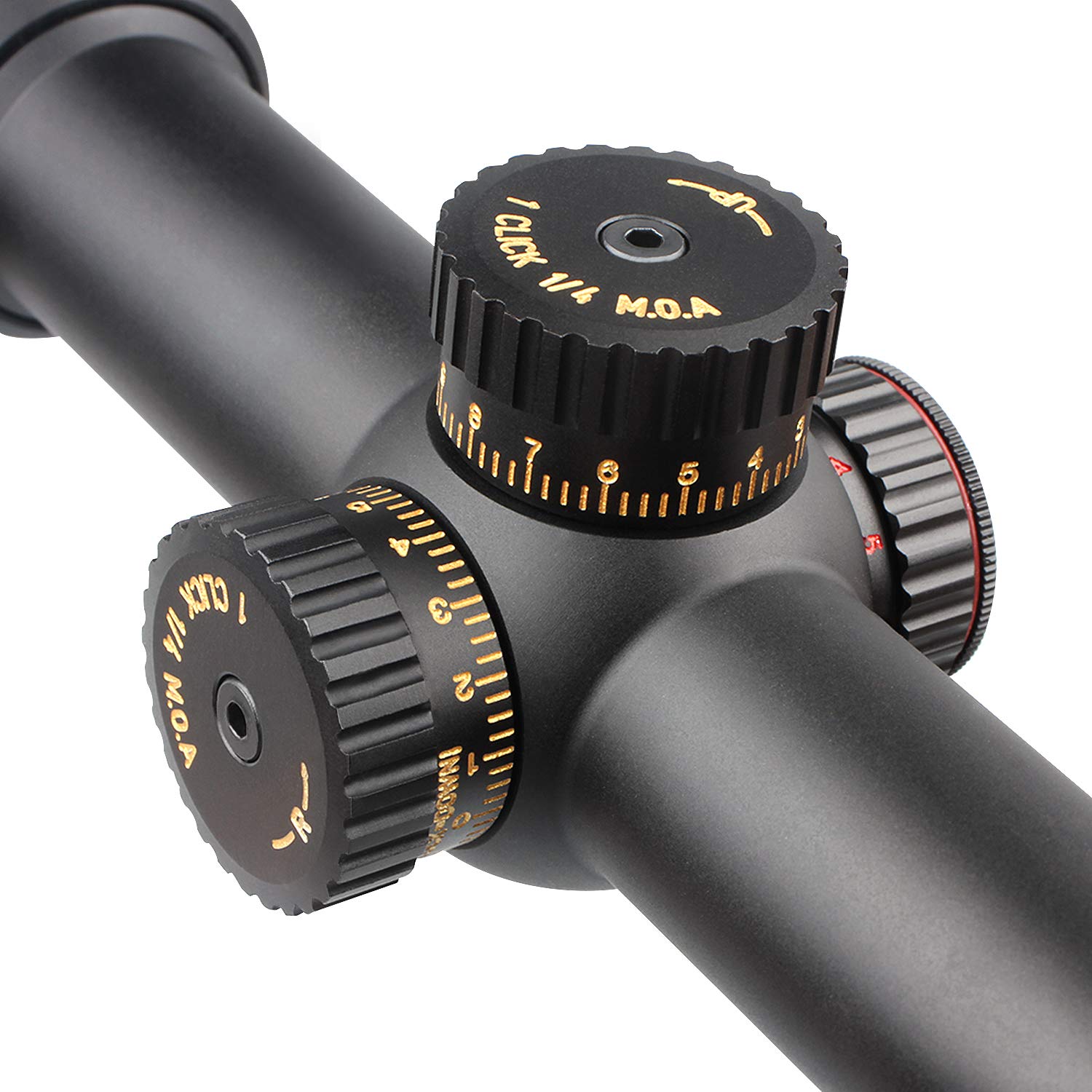 Sniper VT1-6X24FFP First Focal Plane Scope LPVO Rifle Scope with Red/Green Illuminated Reticle 30mm Tube