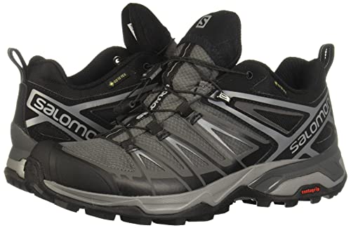 Salomon X Ultra 3 Gore-TEX Hiking Shoes for Men, Black/Magnet/Quiet Shade, 10.5