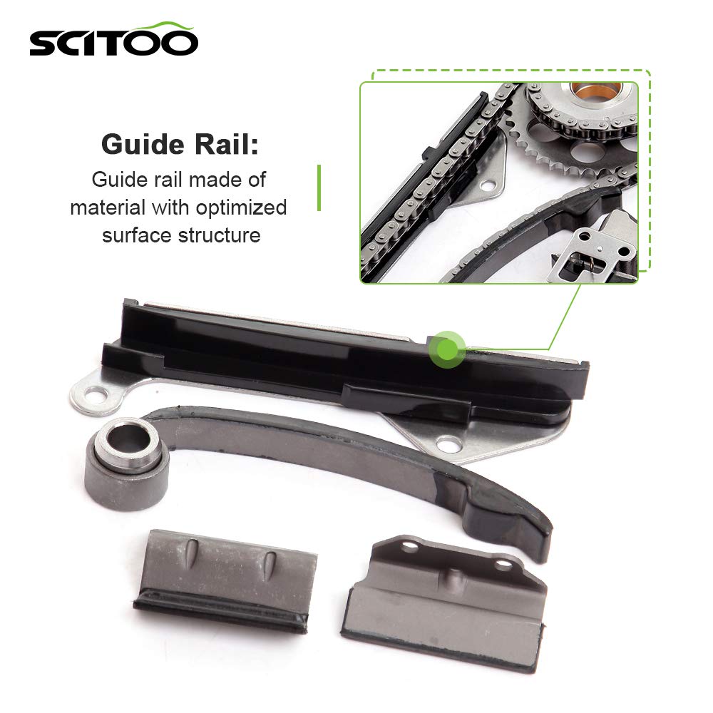 SCITOO TK3024 9-4174S Engine Timing Chain Kit Replaces for Nissan Sentra 200SX NX 1.6L 1991-1999