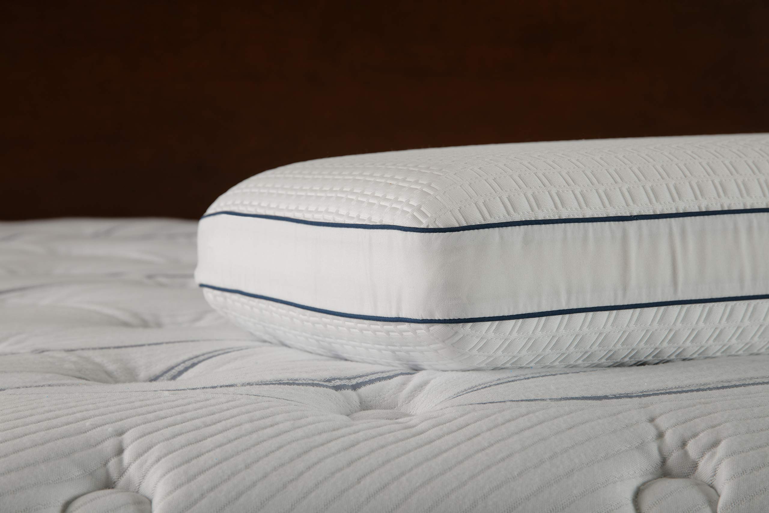 Serta Perfect Sleeper Copper Infused Memory Foam Pillow, Oversized Traditional, 1 Count (Pack of 1),White, 25-Inch (Length) by 16-Inch (Width) by 5.50-Inch (Height)