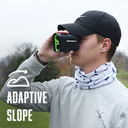 Precision Pro Golf NX7 Pro Slope Rangefinder, Golf Rangefinder, Golf Accessories, 6X Magnification, Tournament Legal, Weather Resistant, Adaptive Slope, 600 Yard Range