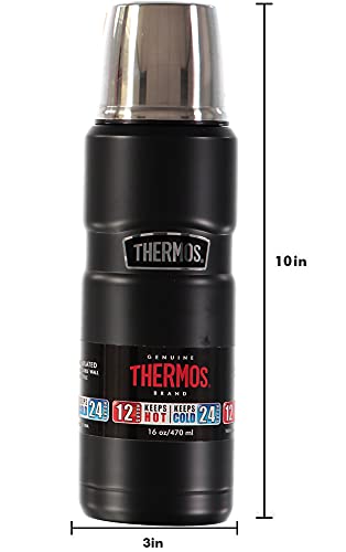 Thermos Vacuum-Insulated Compact Bottle (Matte Black)