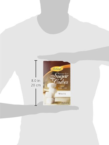 Roland Foods Rough Cut White Sugar Cubes, Specialty Imported Food, 35-Ounce Box [2 pack]