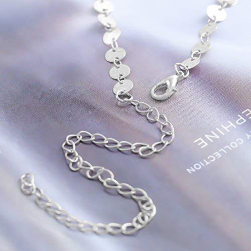 Simsly Boho Silver Waist Chain Sequins Body Chains Summer Beach Waist Jewelry for Women and Girls