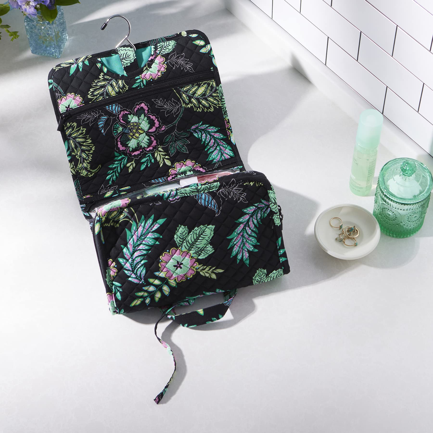 Vera Bradley Women's Cotton Hanging Travel Organizer, Butterfly By - Recycled Cotton, One Size