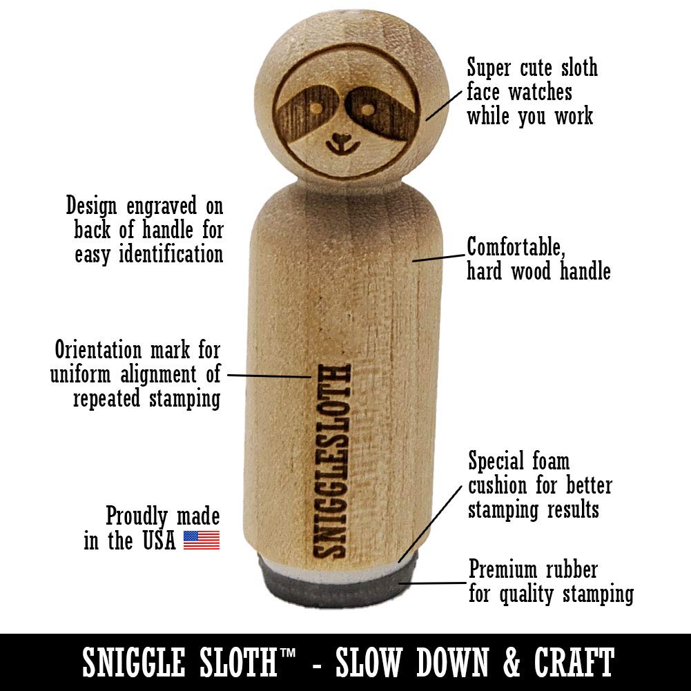 Rosary Catholic Symbol Rubber Stamp for Stamping Crafting Planners - 1/2 Inch Mini