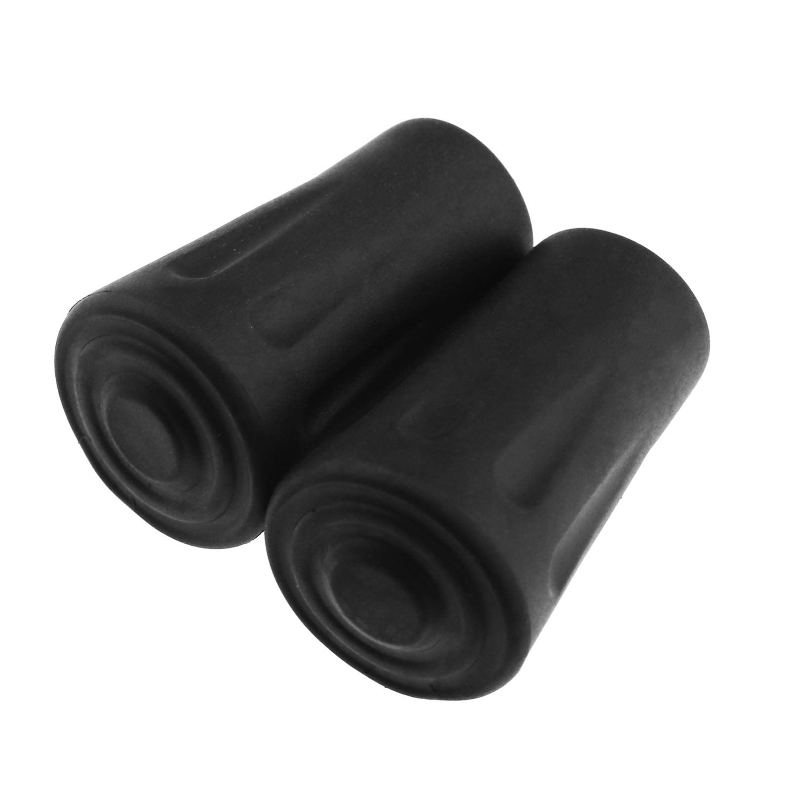 SING F LTD 16Pcs Black Rubber Hiking Trekking Walking Sticks Alpenstocks Pole Tips Caps Set