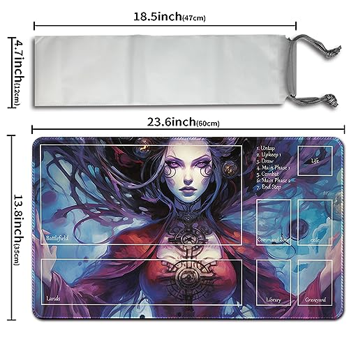 Premium Gaming Mat 60x35cm TCG Compatible with OCG CCG RPG MTG Gaming Mat, Mouse Mat Table Mat (Original Game Mat)