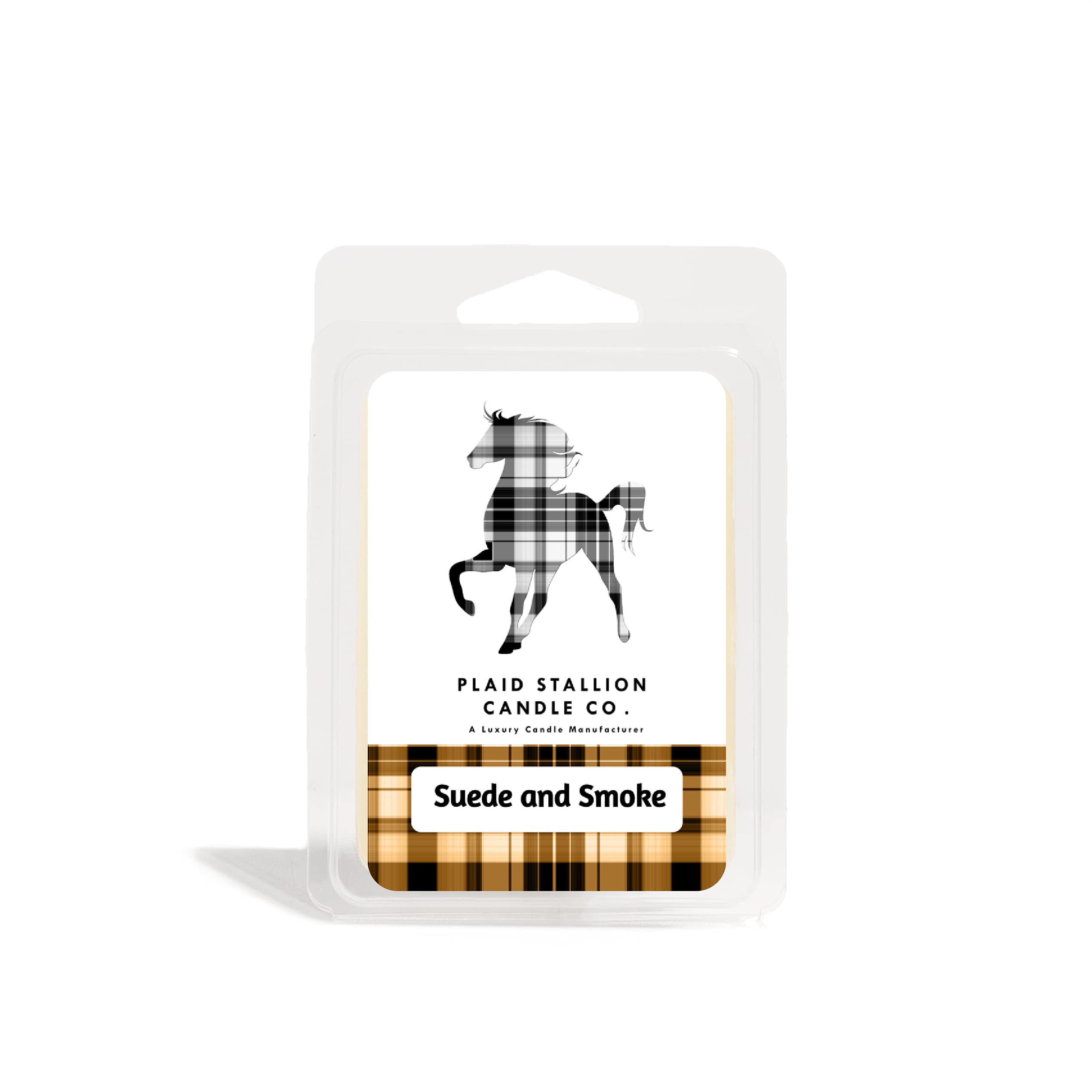 Suede and Smoke Scent - Long Lasting Highly Scented Wax Melts, Scented Wax Tart Clamshell (1) Single