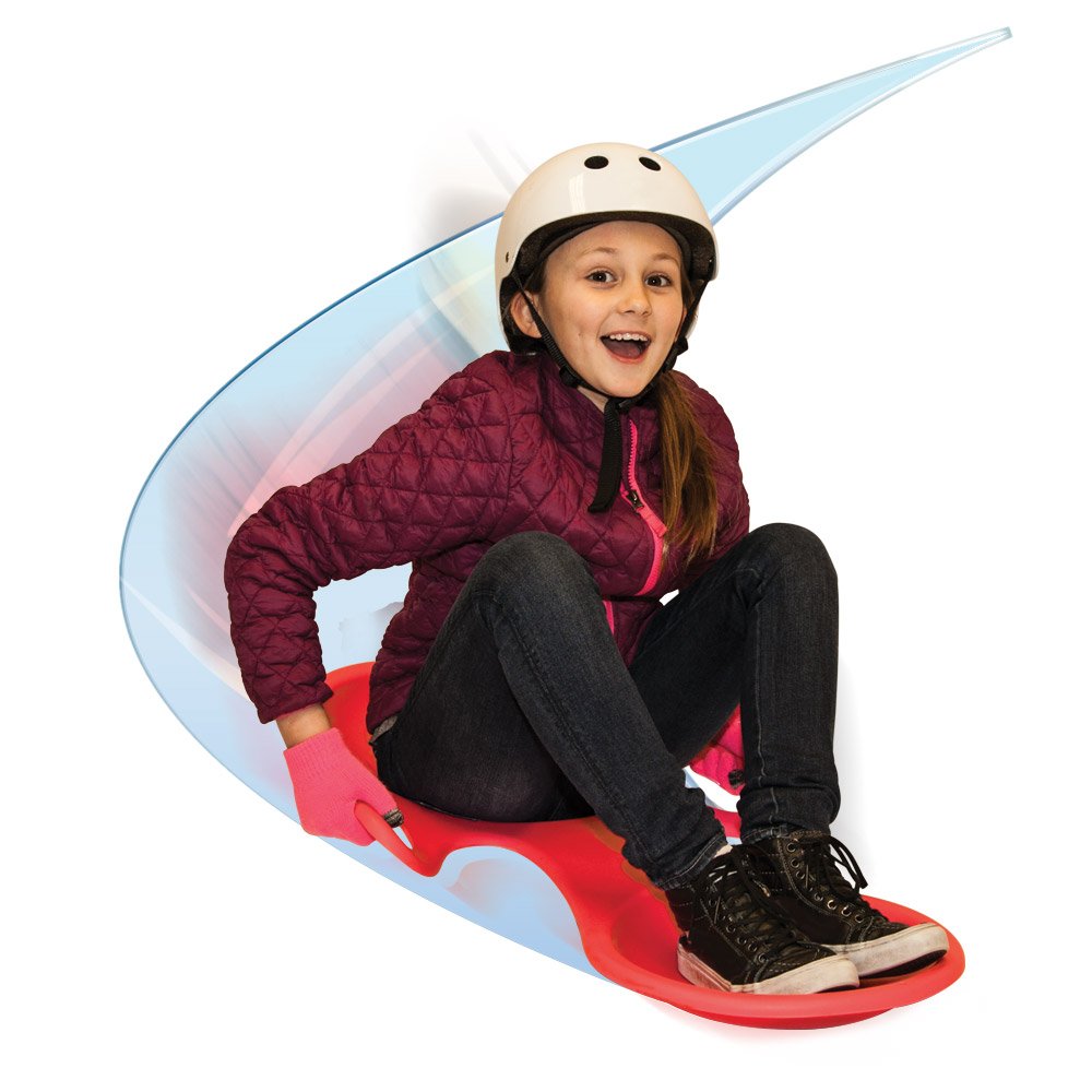 Sledsters Spoon Sled by Geospace: Red, Snow Sled