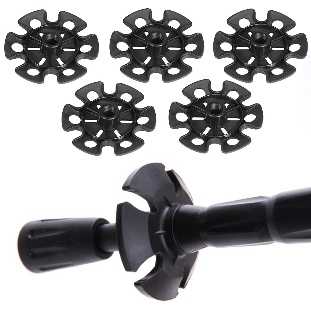 Snow Flake Mud Ski Baskets, Walking Stick Baskets Cap Guards Replacements Hiking Accessories for Poles of Hiking