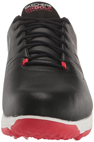 Skechers Men's Go Torque Pro Waterproof Golf Shoe Sneaker, Black/Red, 9 Wide