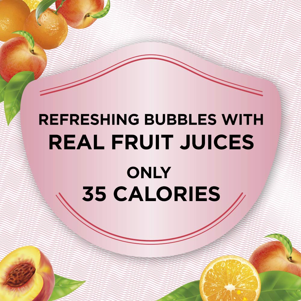 Sanpellegrino Momenti Clementine and Peach Flavored Sparkling Drink, 11.15 Fl Oz (Pack of 24)