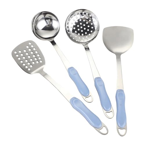 SLEEVY Kitchen Utensils Set Non-stick Kitchenware Cooking Tools Spoon Soup Ladle Spatula Shovel Accessories (Color : D, Size : 4 pieces)