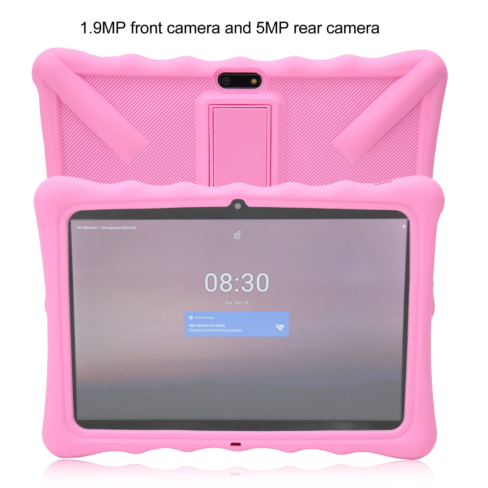 VINGVO HD Tablet, IPS Screen Quad Core CPU Dual Camera 10.1 Inch Reading Tablet 2GB RAM 32GB ROM for Family (US Plug)