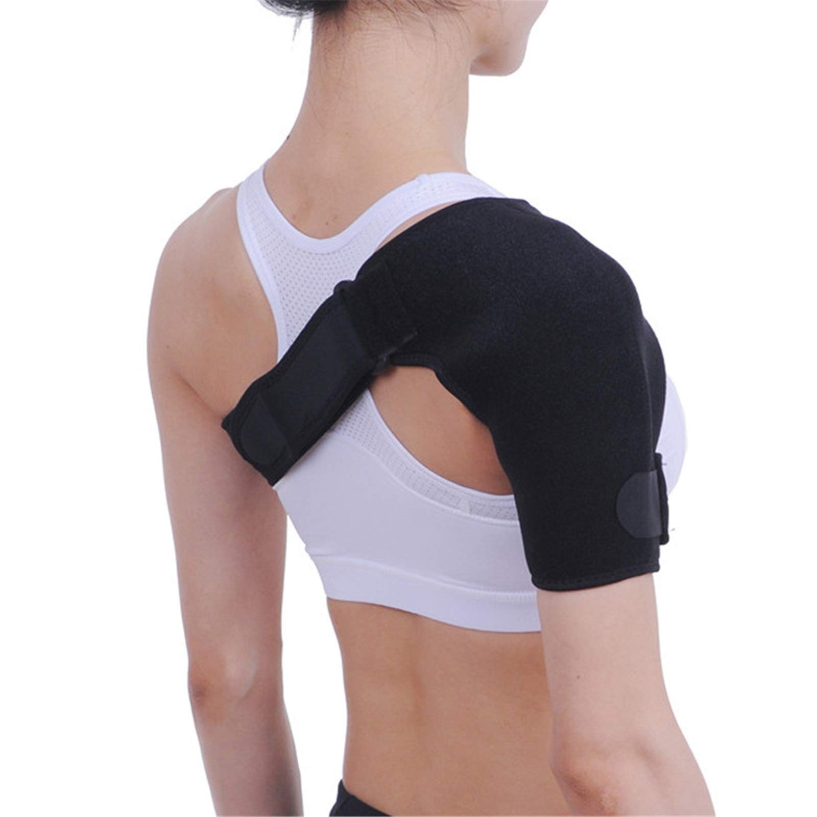 YUIJ Universal Shoulder Brace Support,Dislocated Shoulder Support and Stability Breathable Prevent Injuries Dislocated AC Joint Frozen Pain