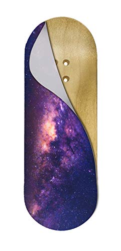 Teak Tuning Fingerboard Deck Graphic, Galaxy - Adhesive Graphics to Customize Your 35mm - 110mm Long, 35mm Wide, 0.2mm Thick - Waterproof Vinyl - Includes Mini File