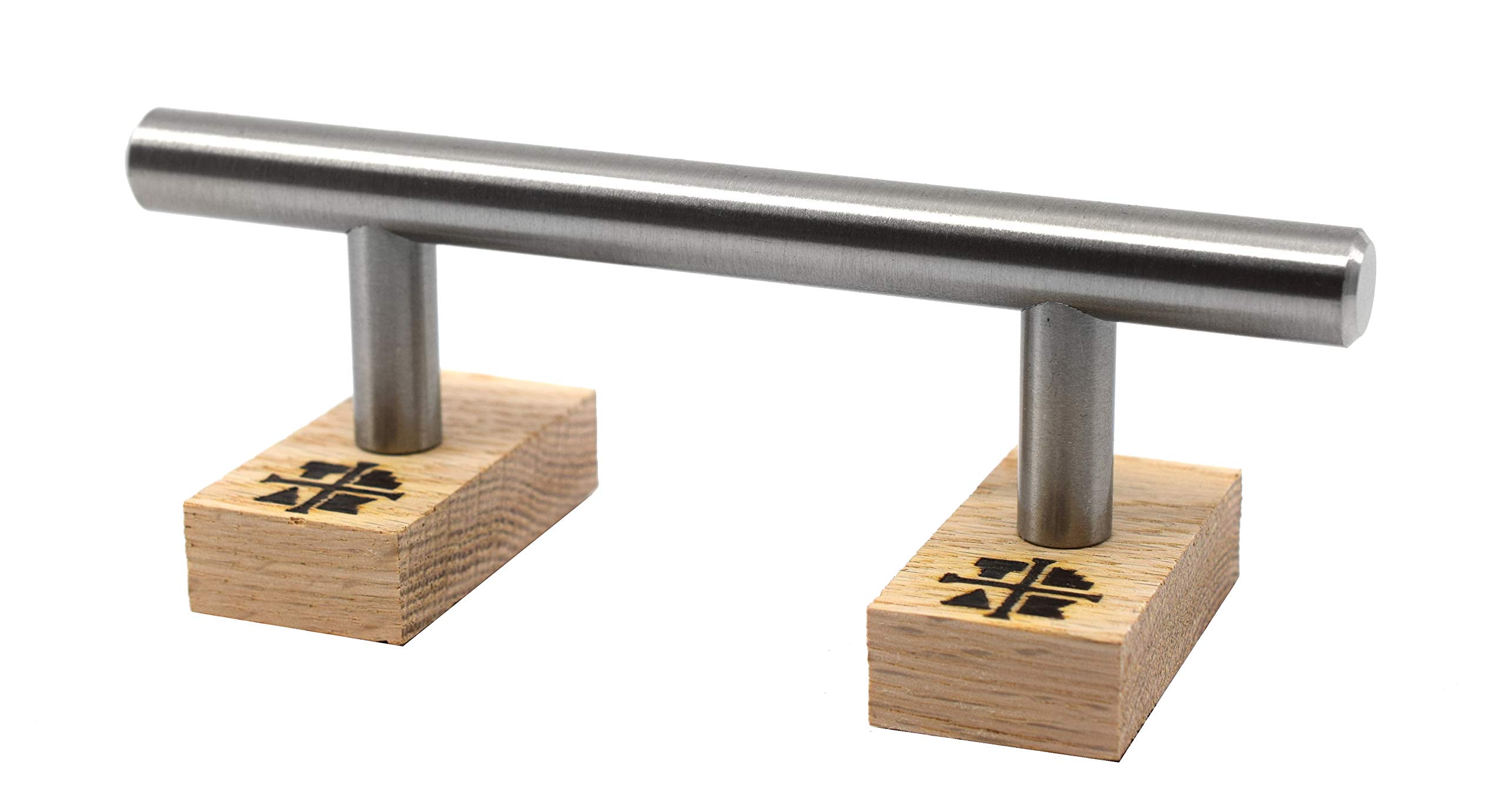 Teak Tuning Round Fingerboard Rail - Micro Edition - Silver Colorway - 5" Long, 1.75" Tall - Prolific Series