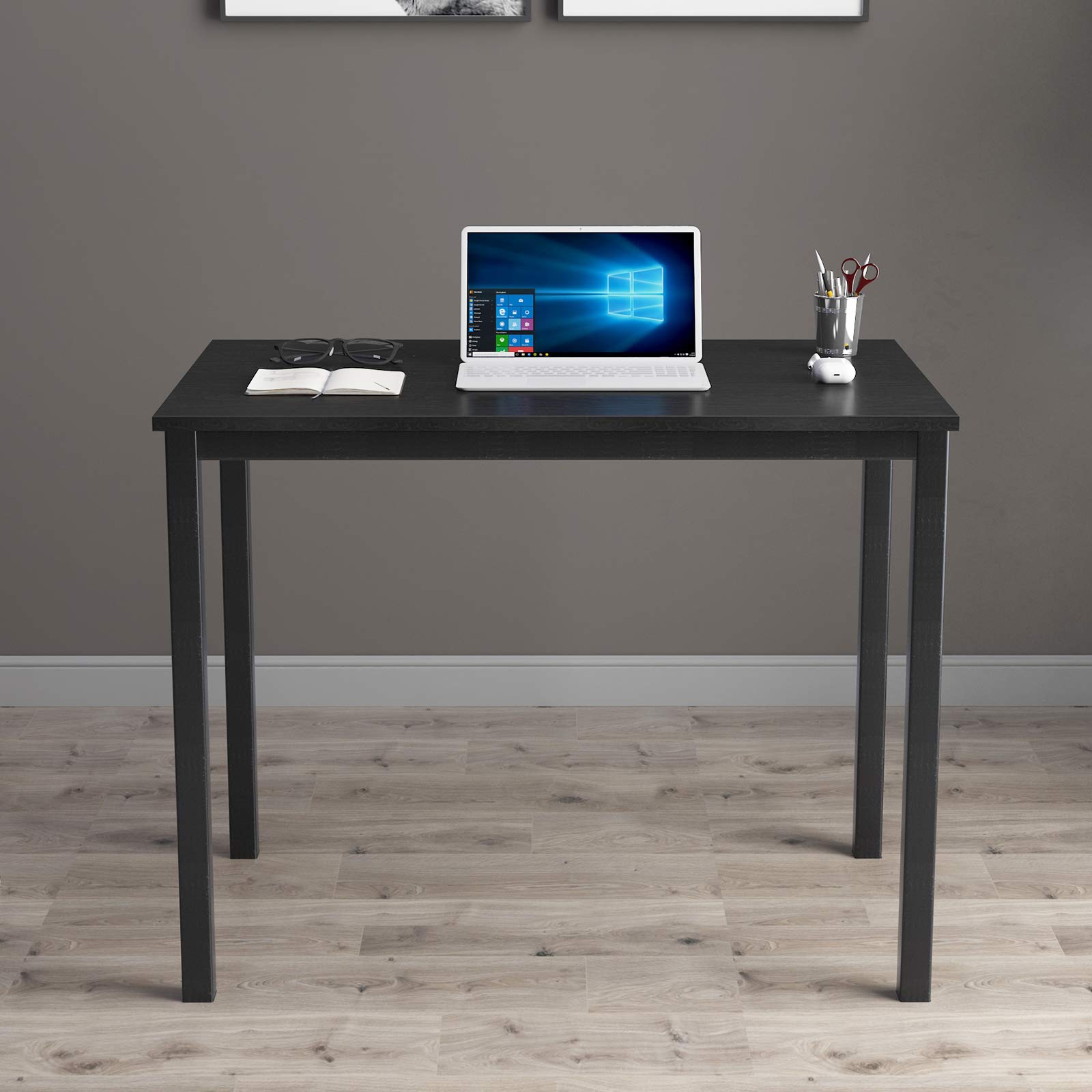SogesPower 63 inches Computer Desk Study Table PC Laptop Office Desk Workstation for Home Office, Black