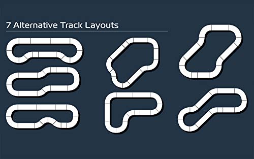 Scalextric ARC Pro App Race Control 24h Le Mans Slot Car Digital 1:32 Slot Car Road Race Track Set C1404T,Blue & Gray
