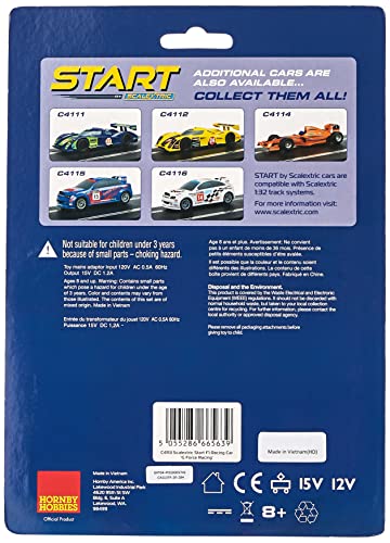 Scalextric Start F1 Style Racing Car G Force Racing 1:32 Slot Race Car C4113