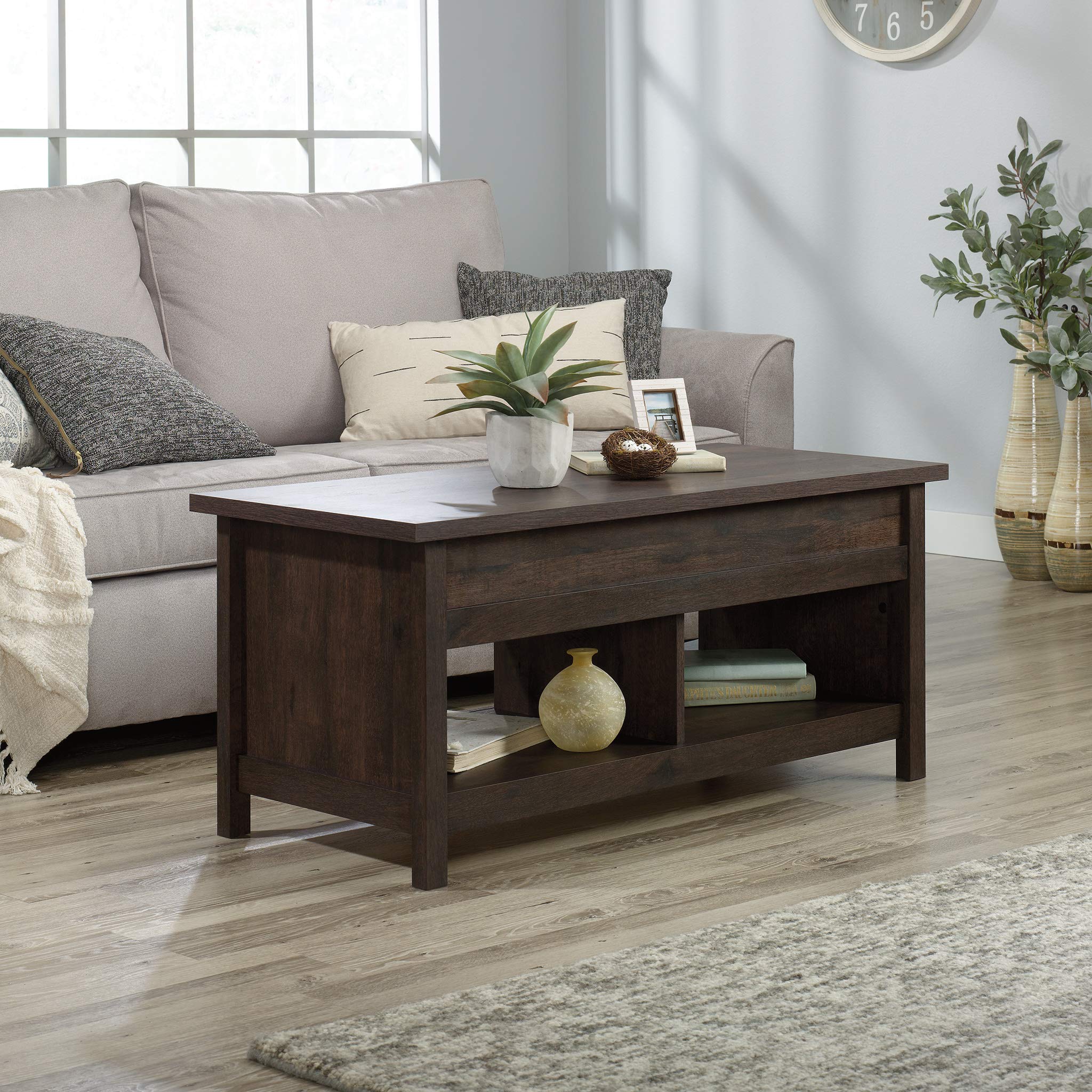 Sauder Cannery Bridge Lift Top Coffee Table, Mystic Oak finish