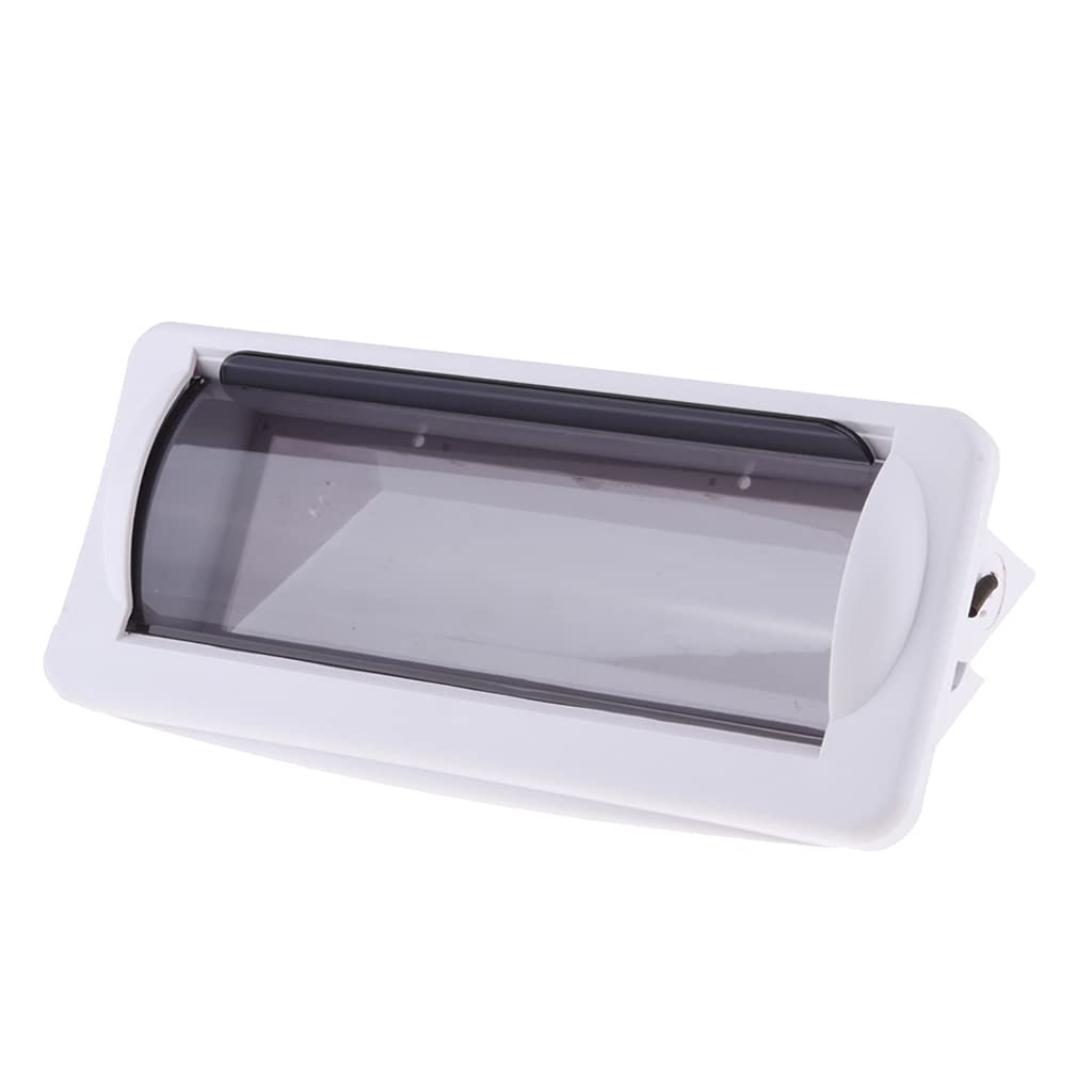 TTRS Store Universal Marine Boat Car Radio Shield Waterproof Cover, Stereo Housing Case Splash Guard, White