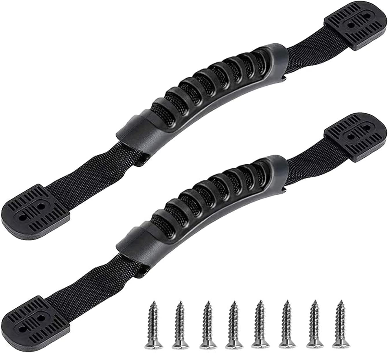 YYANYAN Kayak Canoe Carry Handles,2PCS Universal Nylon Rubber Carry Grab Handle with Single Hole Round Base,for Outdoor Drift Kayaks Boat Canoe Suitcase Luggage