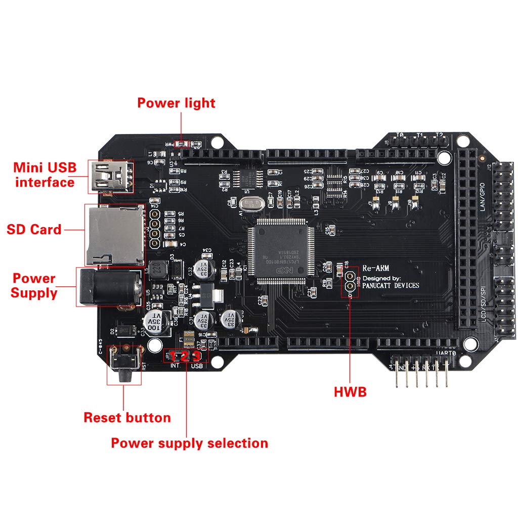 RE ARM 32 Bit Control Board for Compatible Ramps 1.6/Mega 2560 R3
