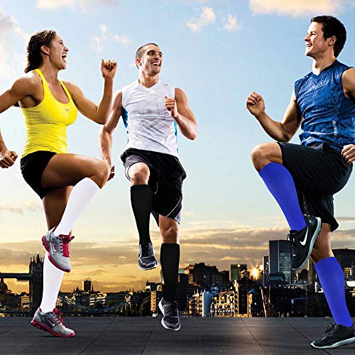 SunFeeling Compression Socks for Women & Men Circulation (3 Pairs) - Best Support for Athletic Running Nurses Recovery Travel,Small-Medium