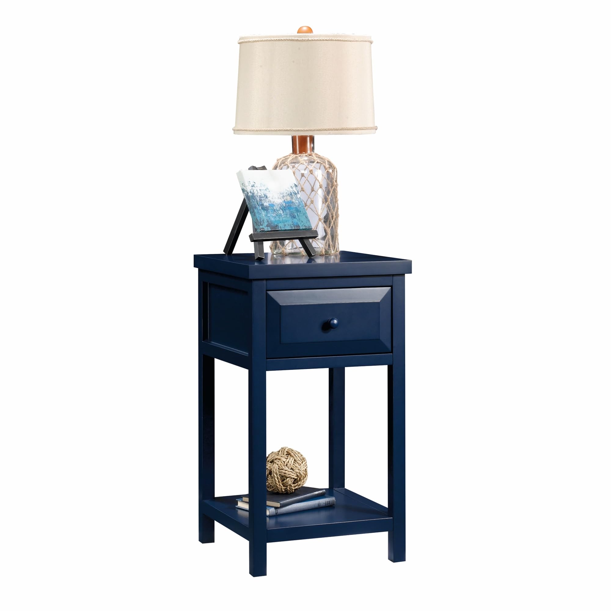 Sauder Cottage Road Side Table, Indigo Blue finish