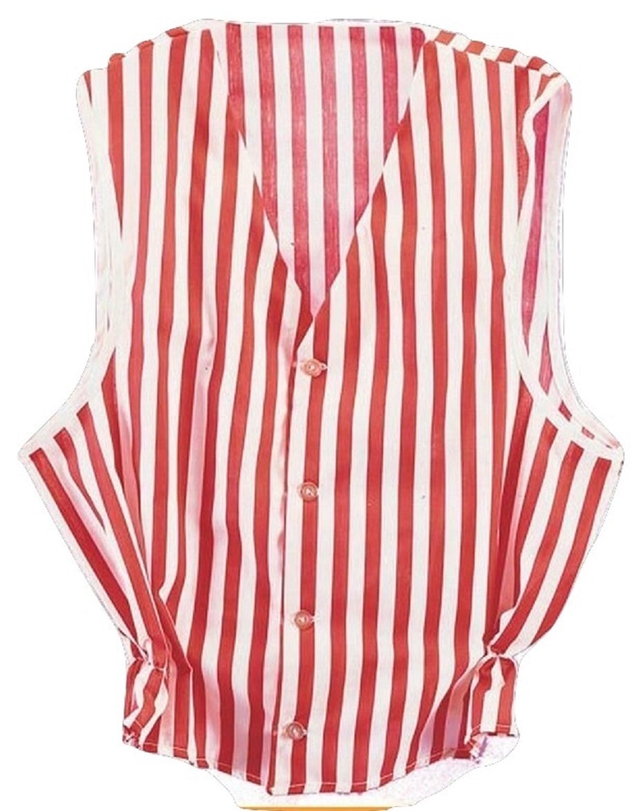 Rubie's Costume Co Men Med. (Up To 40) Costume Red & White Striped Vest Red/White Medium