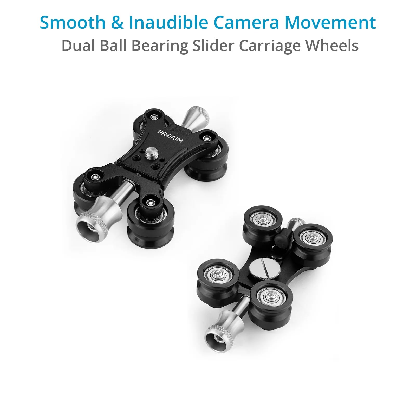 PROAIM Curve-N-Straight DSLR Video Camera & Camcorder Slider Dolly Smooth Track | Professional Camera Slider (2ft)