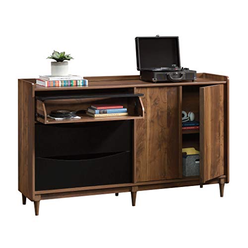 Sauder Harvey Park Entertainment Credenza, For TV's up to 55", Grand Walnut finish
