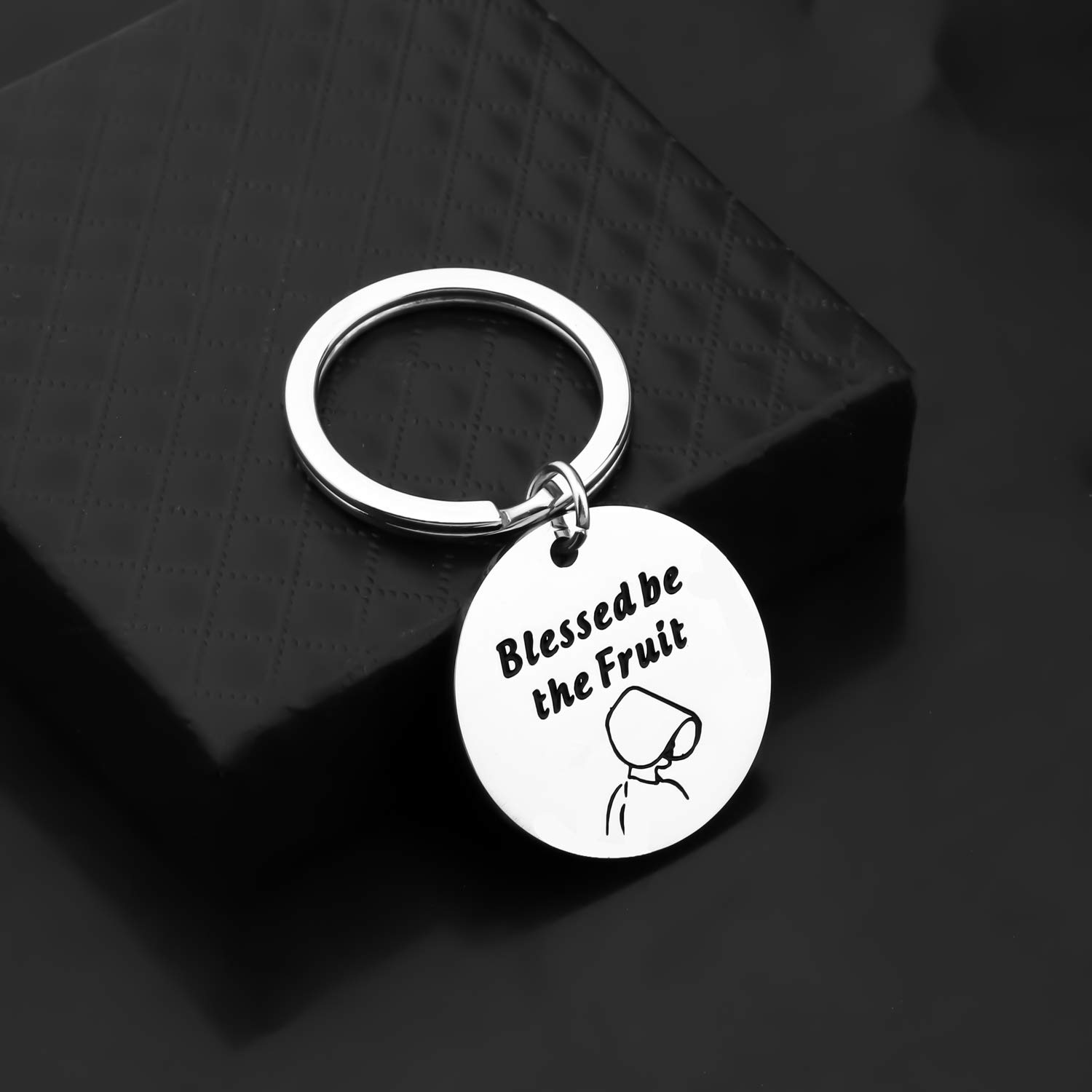TIIMG Feminism Keychain Blessed Be The Fruit Quote Gift Feminist Jewelry Women Gift (Blessed be the Fruit)