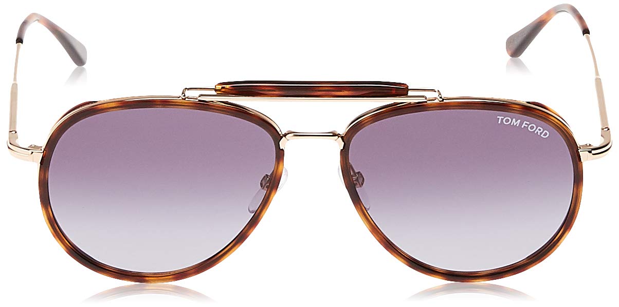Sunglasses Tom Ford FT 0666 Tripp 54W red havana/gradient blue
