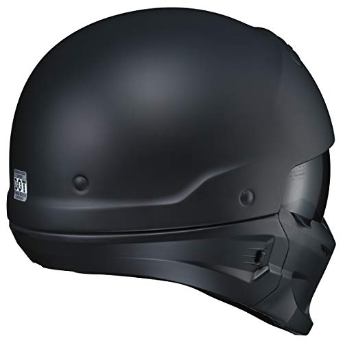 ScorpionEXO Covert Open Face Half Shell 3/4 Mode Motorcycle Helmet Dot Approved Solid Adult Unisex (Matte Black - X-Large)
