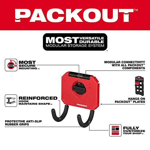 48-22-8335 for Milwaukee 3" PACKOUT Reinforced Curved Hook Length 3.0 in Height 7.0 in Width 3.5 in