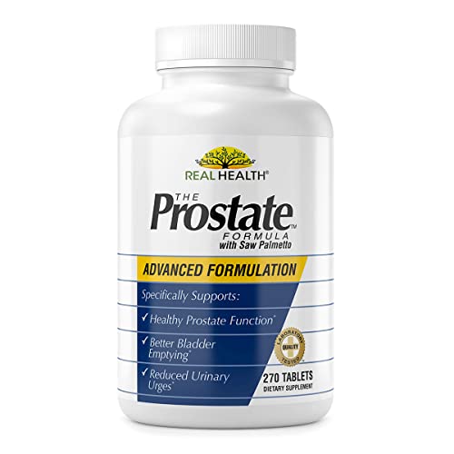 Real Health The Prostate Formula - Prostate Supplements for Men, Prostate Health, Prostate Relief, Saw Palmetto for Men, Prostate Vitamins - 270 Count