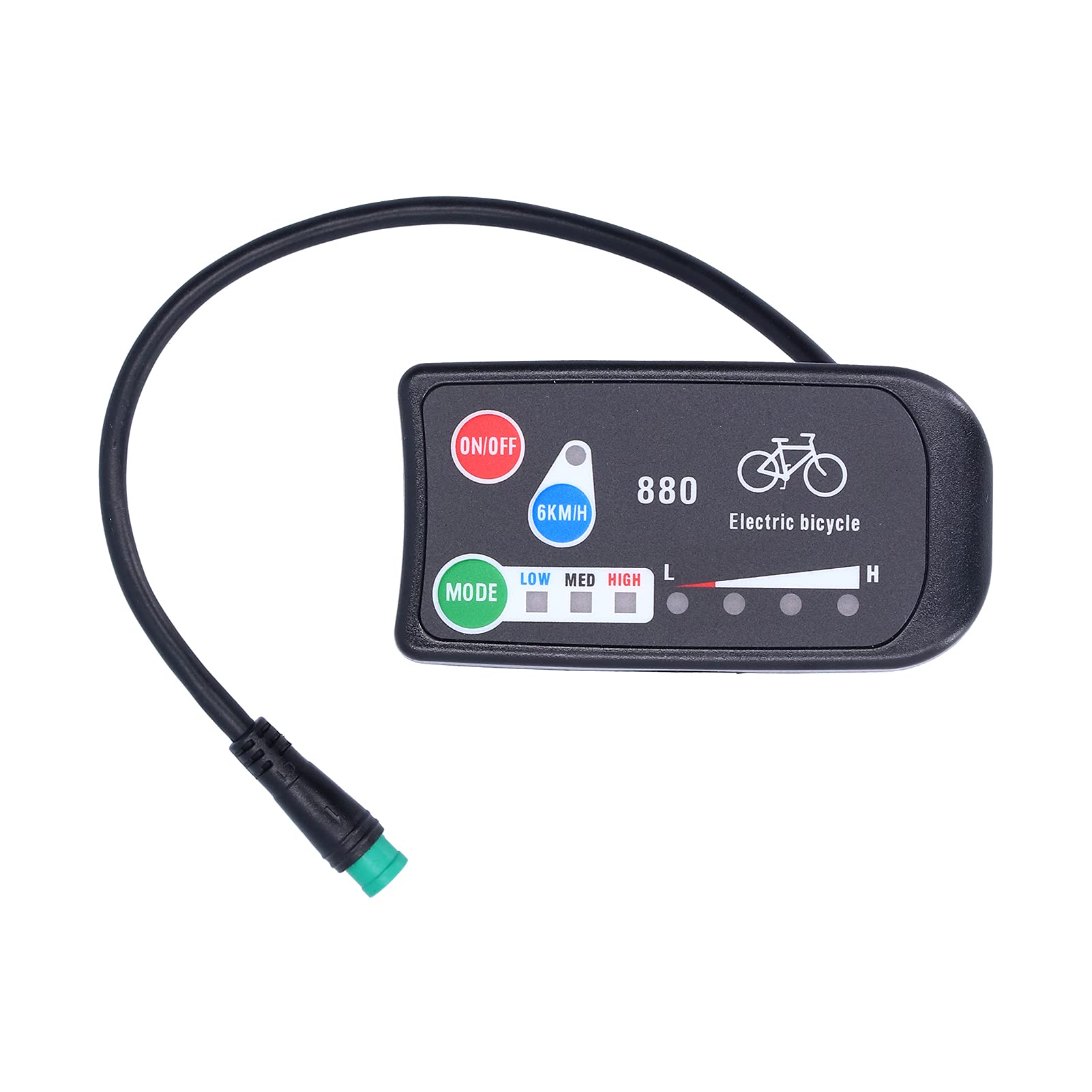 YUUGAA Electric Bicycle Display,Electric Bicycle for KT‑LED880 Display E‑Bike 36V 48V Display Meter E‑Bike Accessories