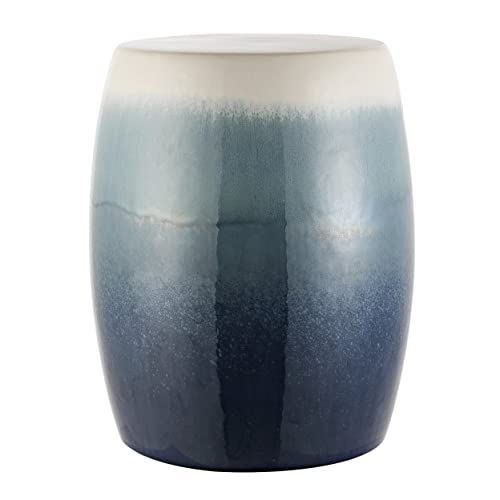 Safavieh ACS4585A Norel Ceramic Decorative Garden Stool, Blue