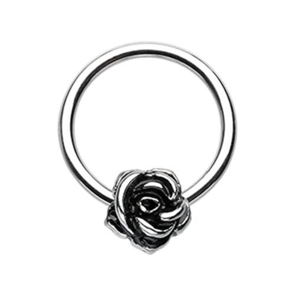 Rose Petal Steel WildKlass Captive Bead Ring (16g 3/8" (10mm))