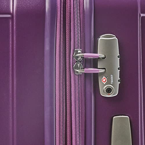 Samsonite Near Spinner 66/24 exp Ladies Medium Purple Polypropylene Luggage Bag TSA Approved AY8093002