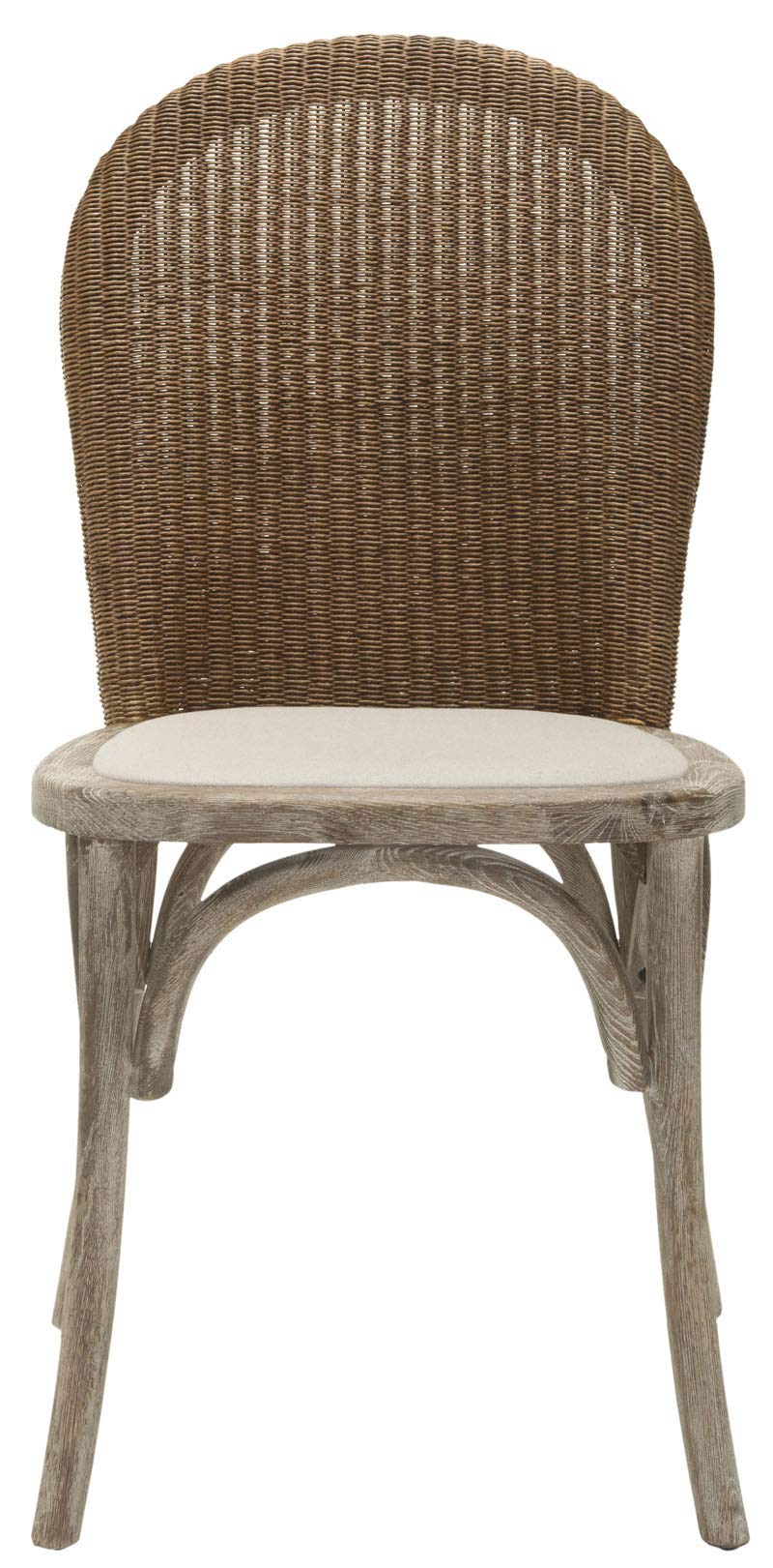 Safavieh Mercer Collection Sharon Finish Taupe Side Chairs, Antique Oak, Set of 2