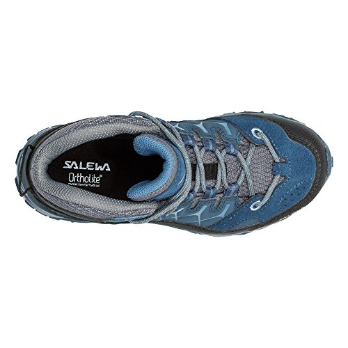 Salewa JR ALP Trainer MID GTX Trekking & Hiking Boots, Dark Denim Charcoal, 2 US Unisex Big Kid