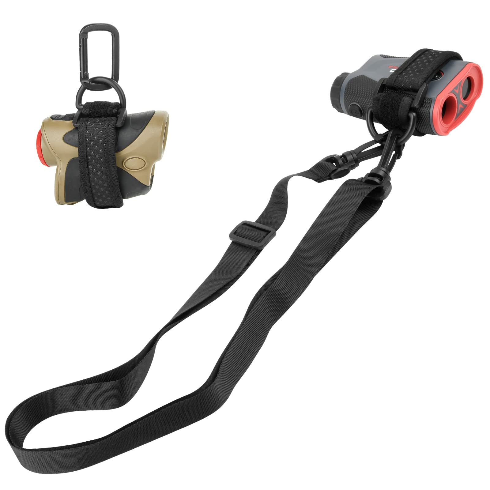 Xxerciz Rangefinder Lanyard Carabiner Golf Range Finder Holder Carrying Strap Golf Accessories for Golfer Hunting Rangefinders