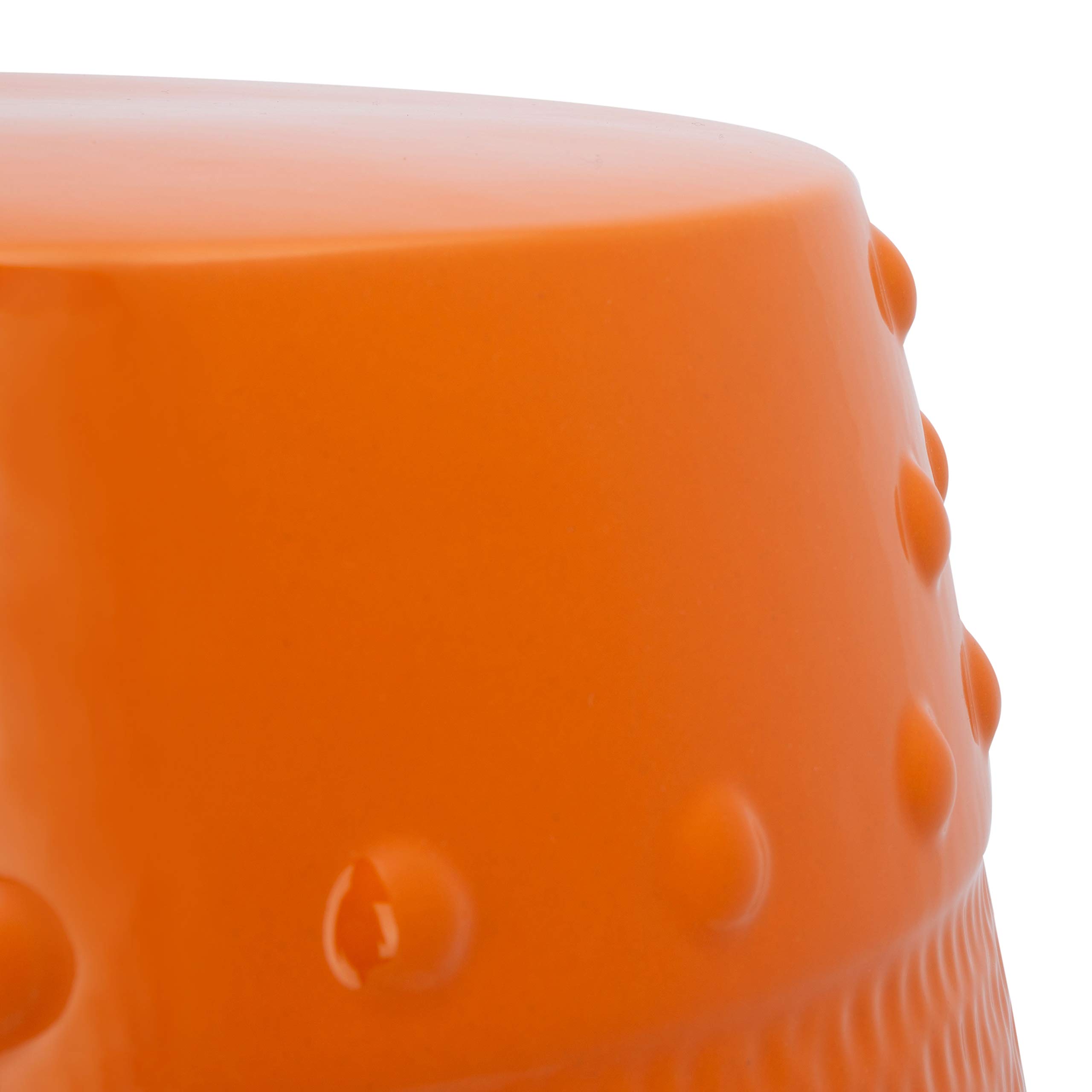 Safavieh Home Collection Frisco Orange Ceramic Decorative Garden Stool ACS5210A
