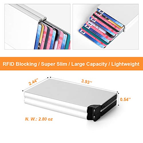 UpLook Pop Up Wallet Card Holder RFID Slim Wallet Card Case with Magnetic Clip