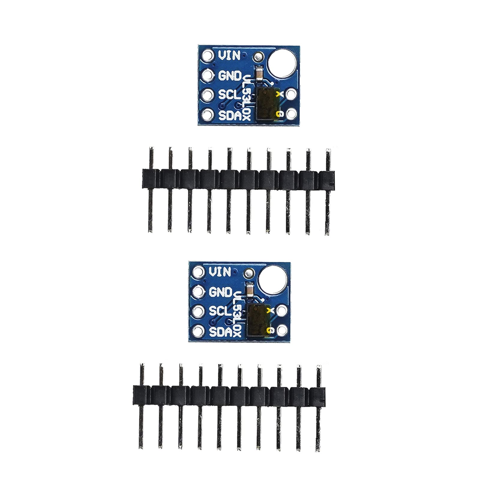 Teyleten Robot GY-530 VL53L0X Time-o f-Flight (ToF) Laser ranging Sensor Laser Distance Module Ranging Sensor Module 2.8-5V Communication I2C IIC for Arduino 2pcs