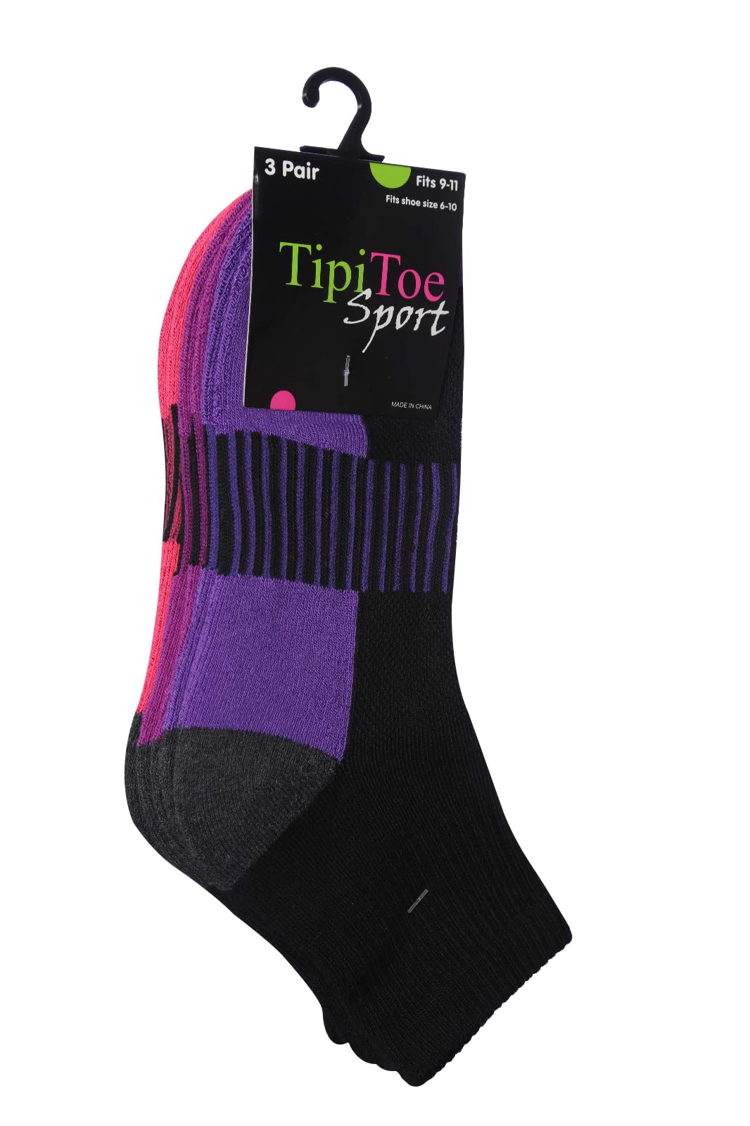 Tipi Toe Women's 12-Pairs Running & Athletic Sports Performance Ankle/Quarter Socks For Women (WQ17)